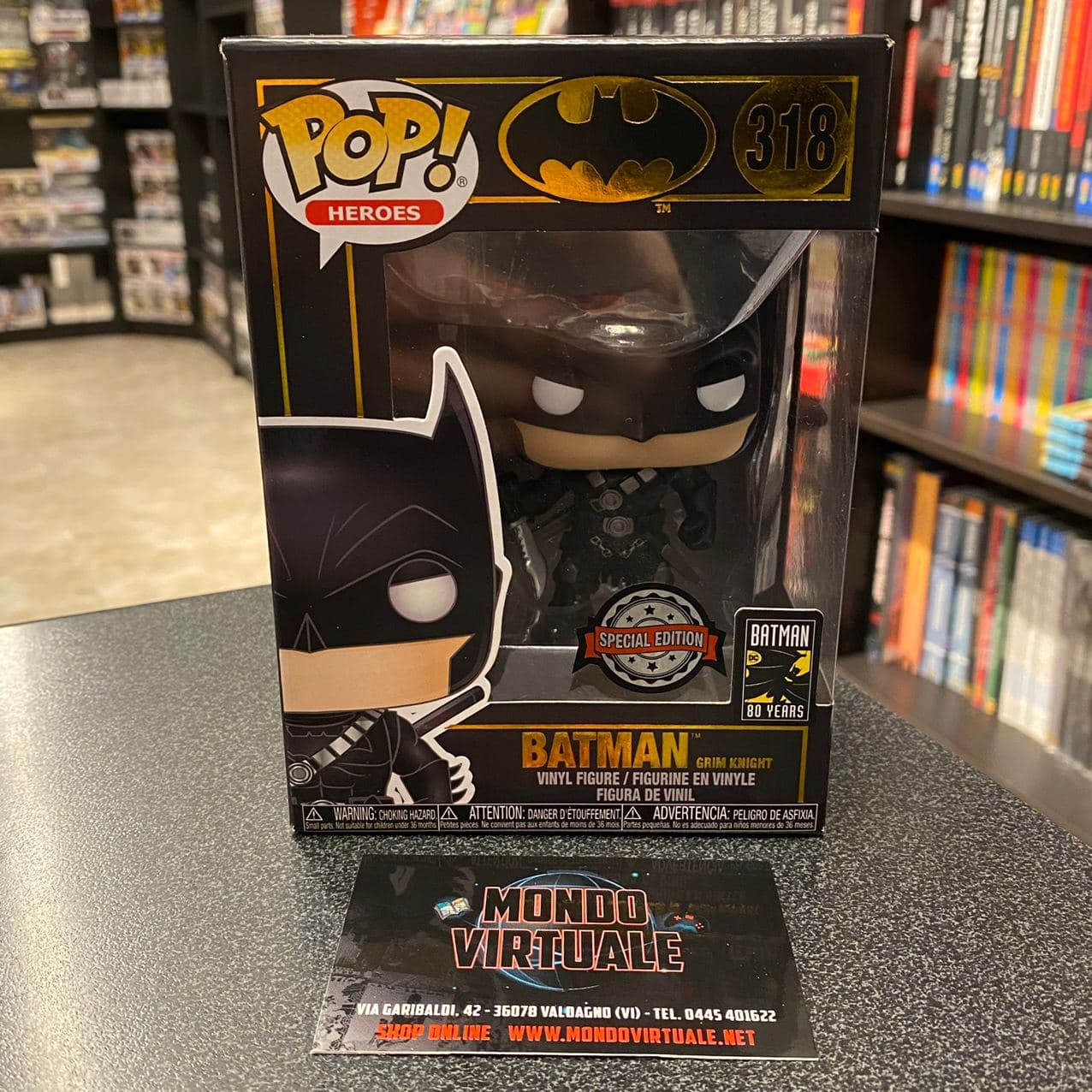 Funko Pop 318 Batman Grim Knight Special Edition – Batman 80 Years ...
