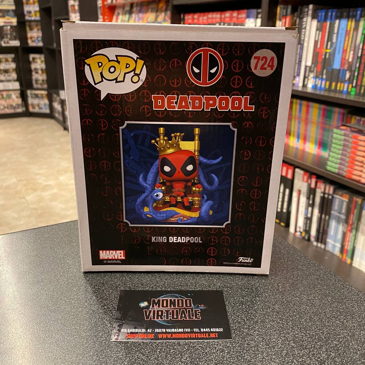 Funko Pop 724 King Deadpool – Special Edition Deluxe – Marvel – MONDO ...