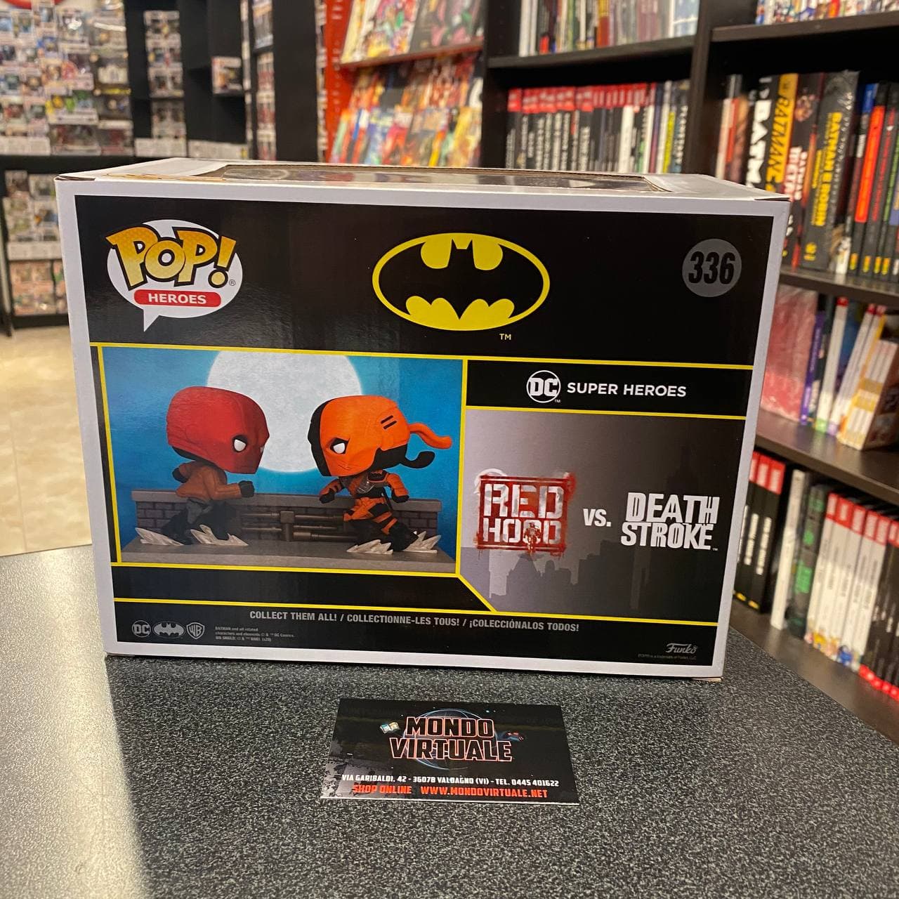 Funko Pop 336 Red Hood vs Deathstroke Comic Moments Special Edition ...