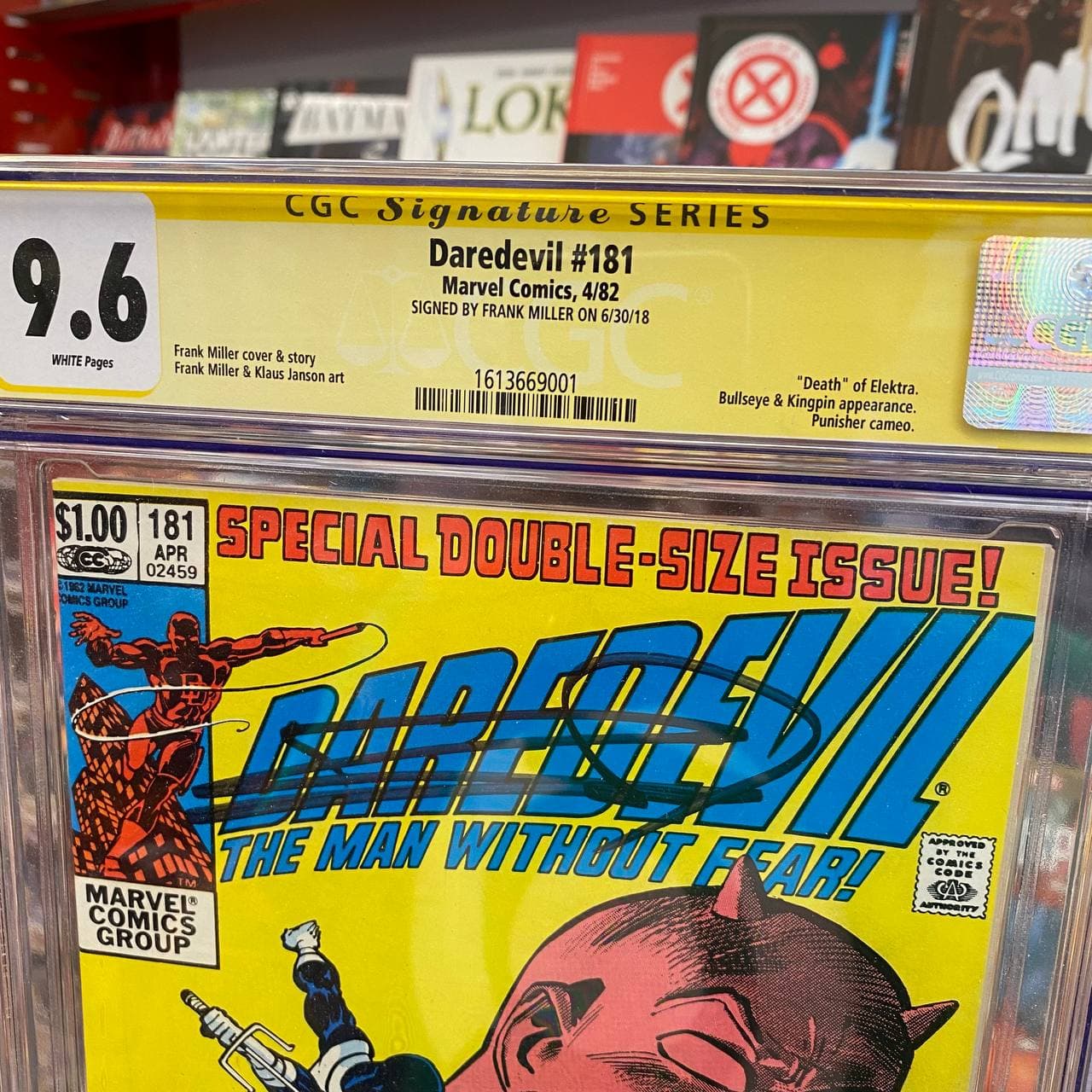 Daredevil #181 CGC Comics 9.6 – Signed by Frank Miller – Death of ...