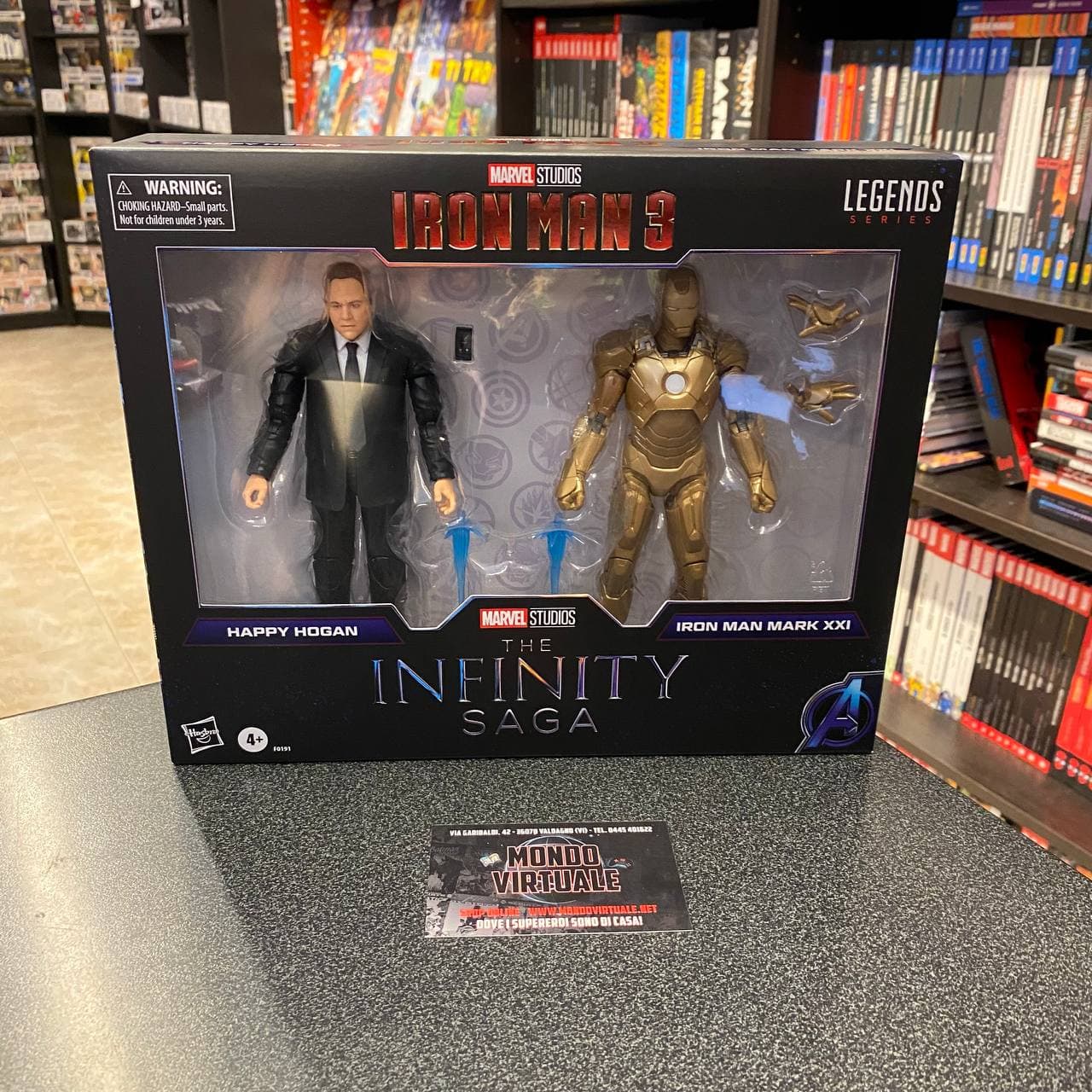 Happy Hogan & Iron man XXI – Iron Man 3 – 2 Pack Action Figures ...