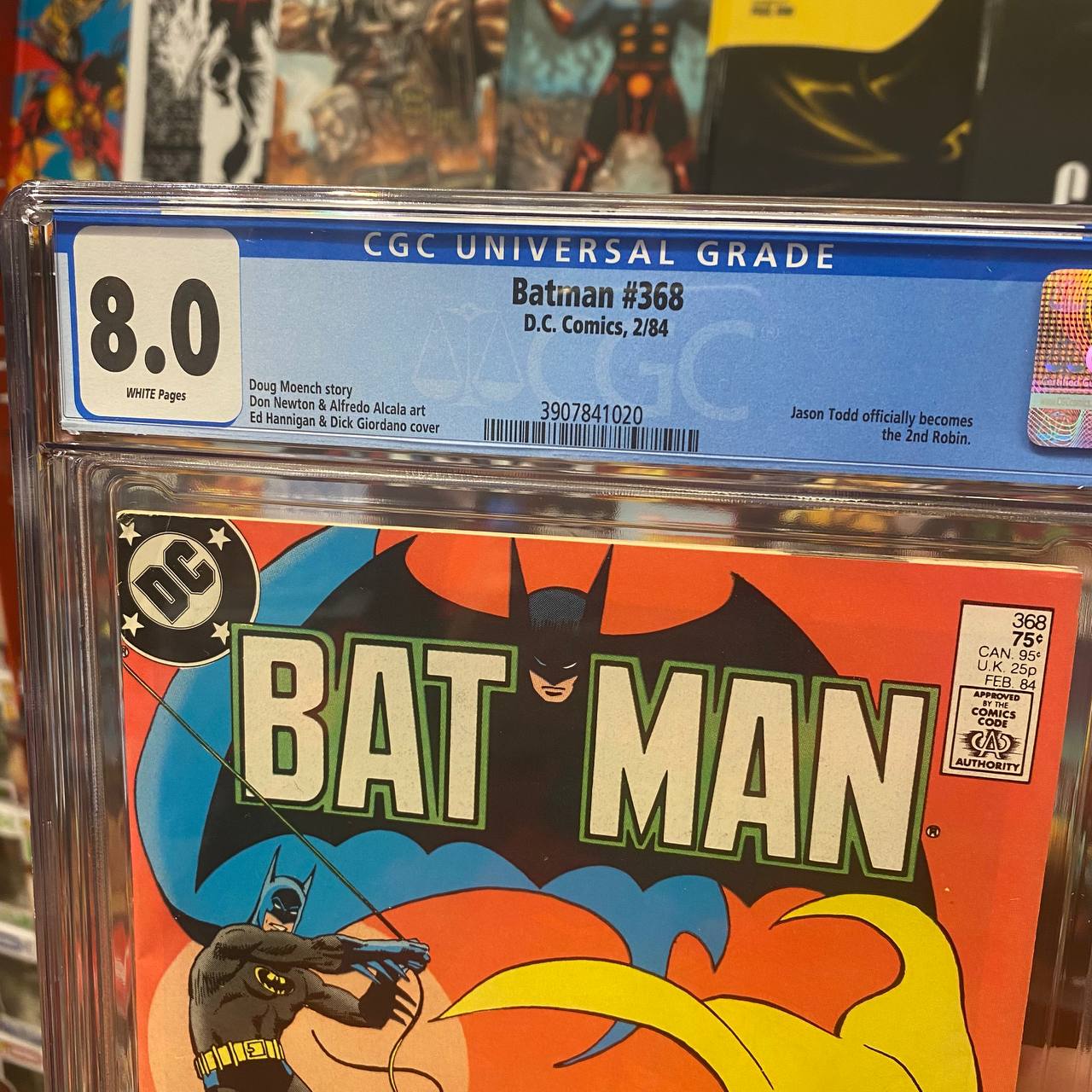 Batman #368 CGC Comics 8.0 Jason Todd ufficialmente 2nd Robin – Dc ...