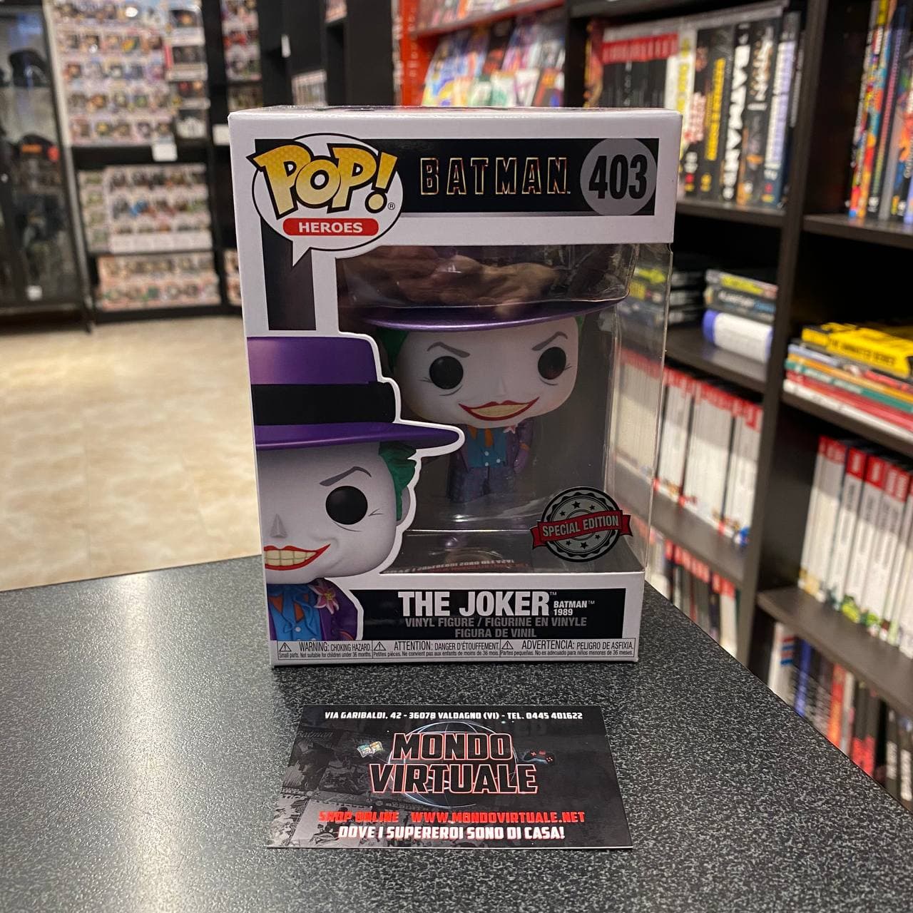 Funko Pop 403 The Joker Special Edition – Batman 1989 – MONDO VIRTUALE