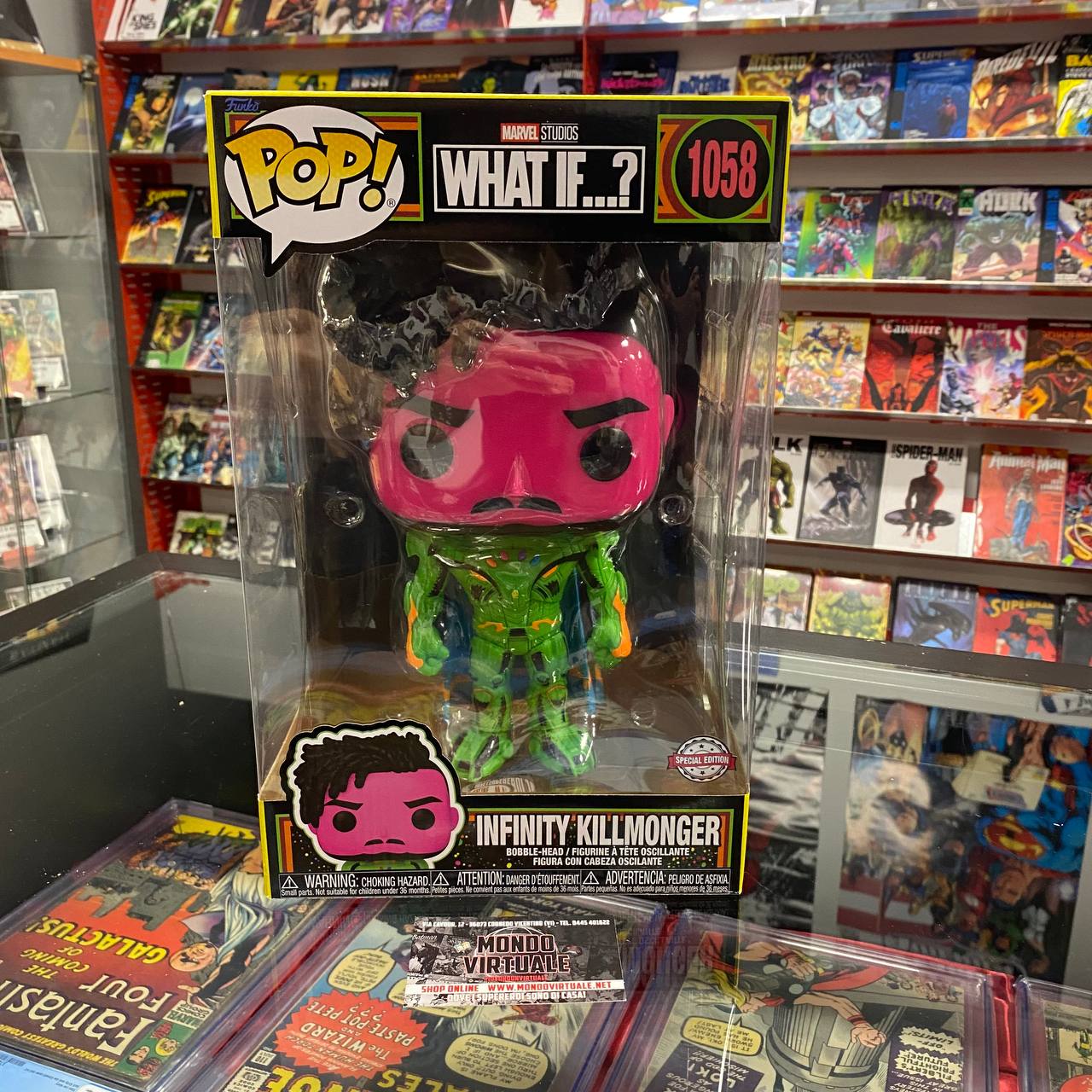 Funko Pop 1058 Infinity Killmonger Special Edition Oversize 25 Black ...