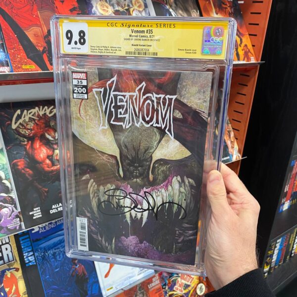 Venom #35 (Venom #200) Bianchi Variant Cover CGC Comics 9.8 signed by ...