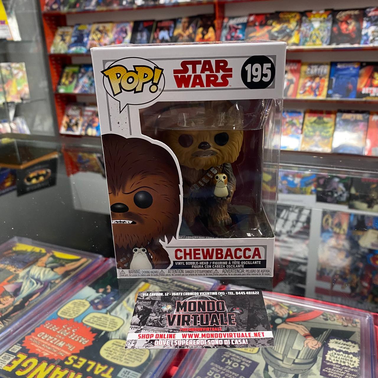 Funko Pop 195 Chewbacca & Porg – Star Wars – MONDO VIRTUALE