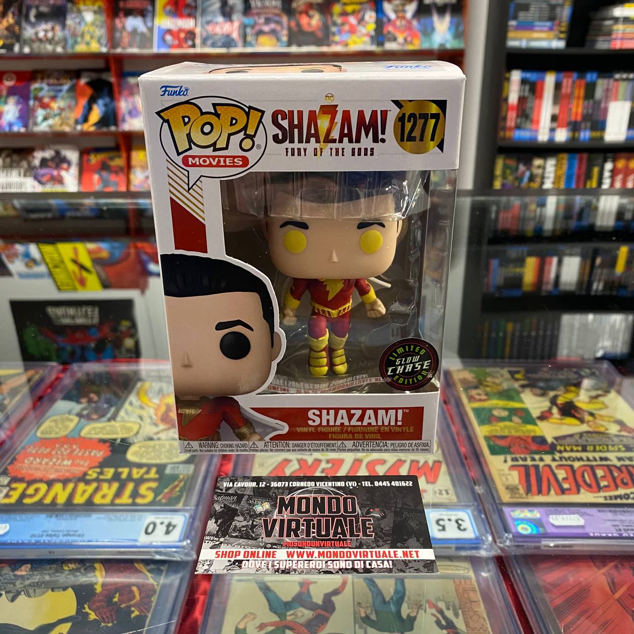Funko Pop 1277 Shazam Chase Edition Glow In The Dark – Shazam! Fury of the Gods – MONDO VIRTUALE