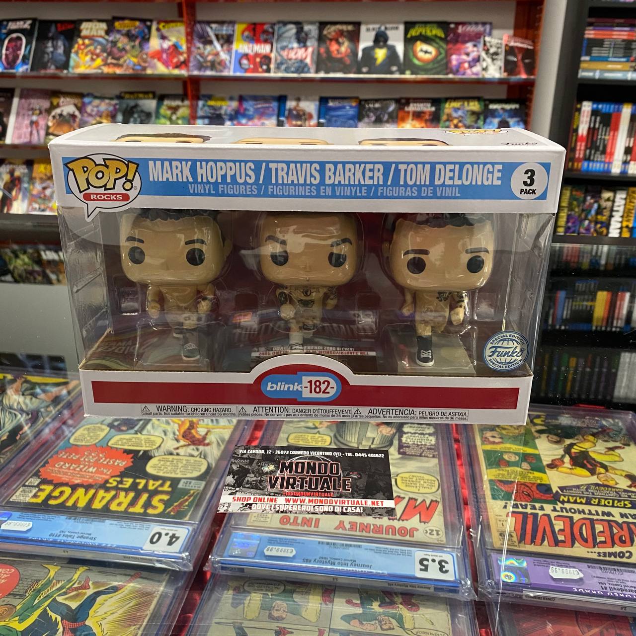 Funko Pop Rocks 3 Pack Mark Hoppus, Travis Barker e Tom Delonge – Blink ...