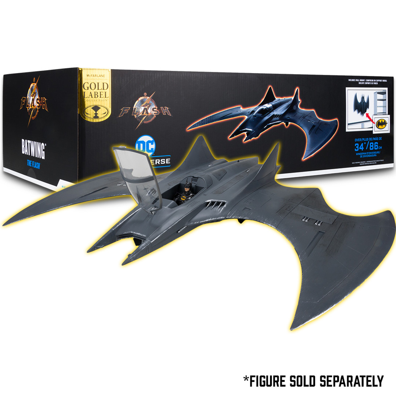 Batwing – The Flash Movie – Gold Label – Vehicle McFarlane Toys ...