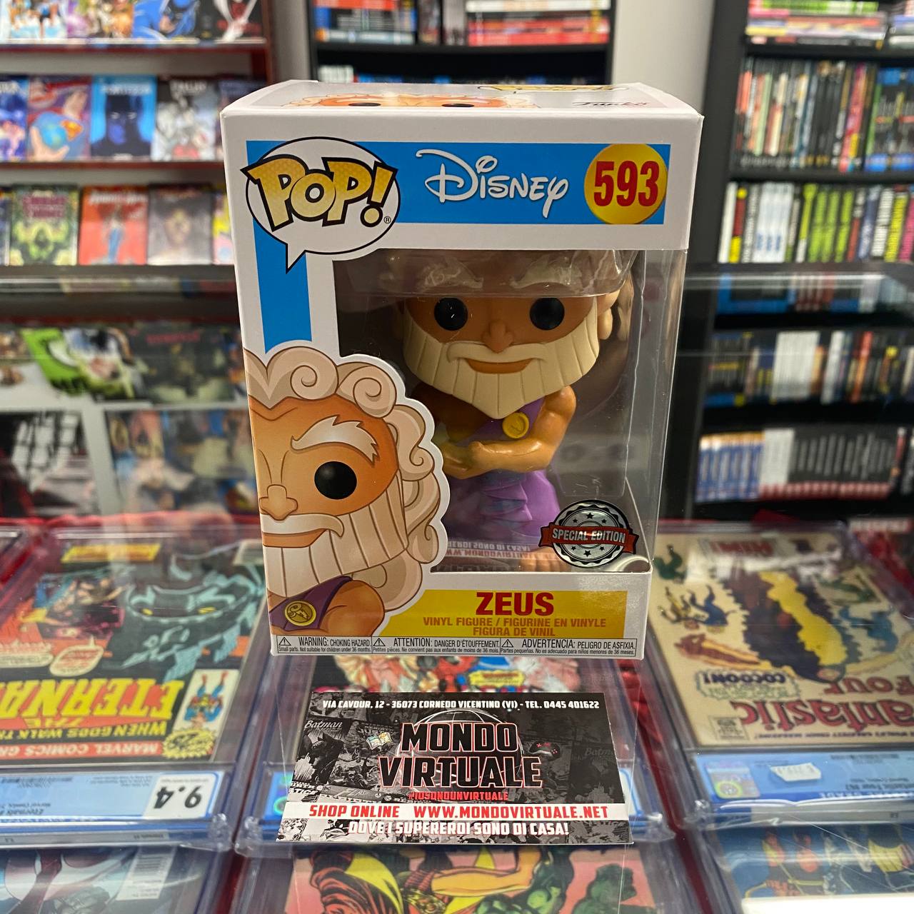 Funko Pop 593 Zeus Special Edition – Hercules – Disney – MONDO VIRTUALE