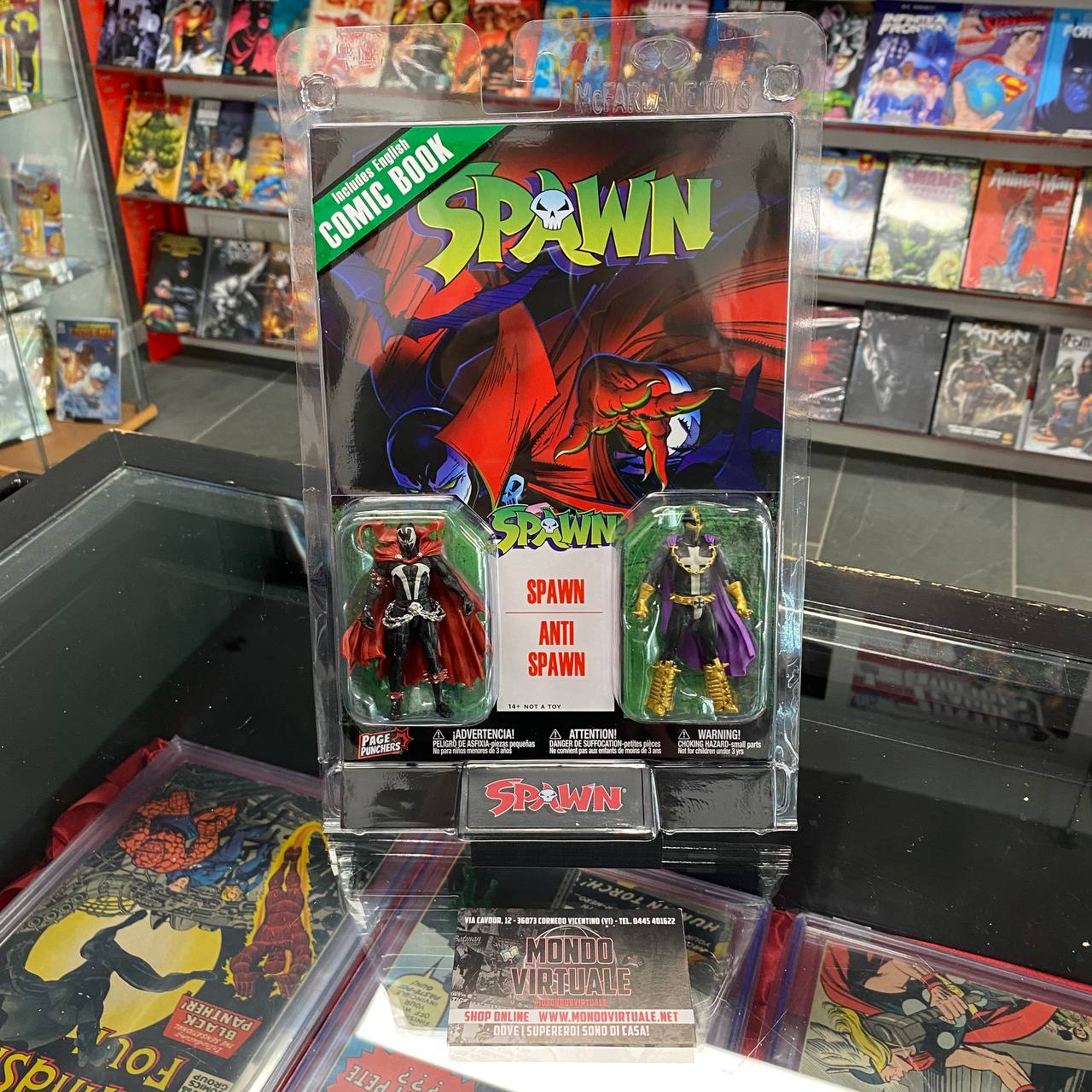 Spawn & Anti-Spawn Page Punchers 2-Pack – McFarlane Toys – Action Figures + Comics – MONDO VIRTUALE