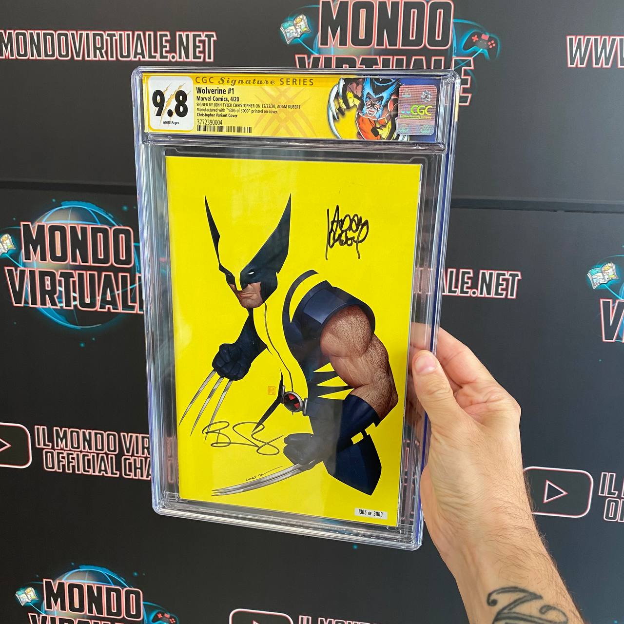 Wolverine #1 CGC Comics 9.8 Christopher Variant Cover firmata da John ...