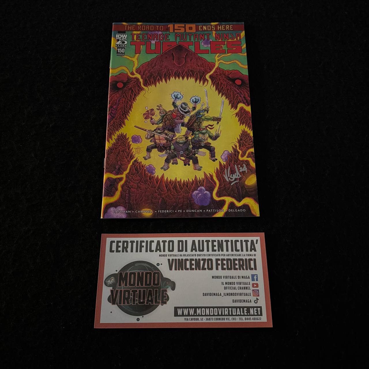 Teenage Mutant Ninja Turtles #150 Cover RI 1:10 – firmato da Vincenzo ...