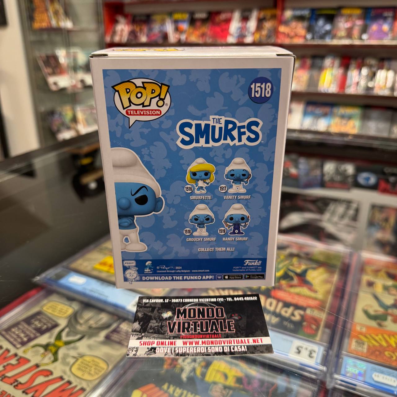 Funko Pop 1518 Grouchy Smurf – Puffo Brontolone – The Smurfs – I Puffi ...
