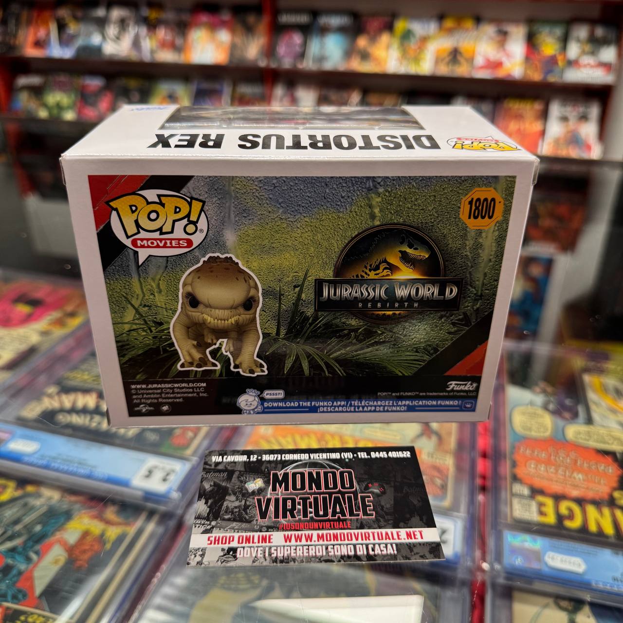 Funko Pop 1800 Distortus Rex – Jurassic World Rebirth – MONDO VIRTUALE