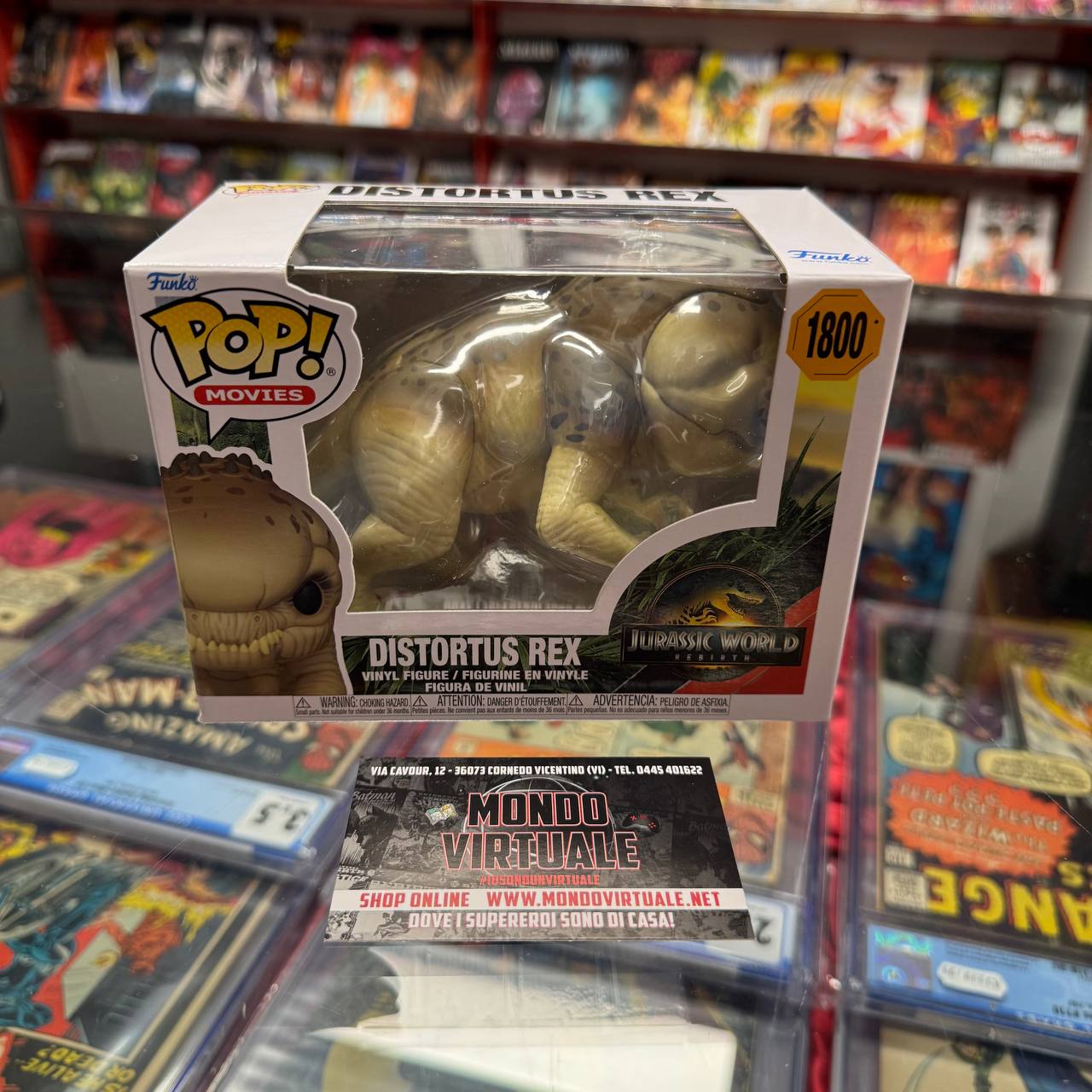Funko Pop 1800 Distortus Rex – Jurassic World Rebirth – MONDO VIRTUALE